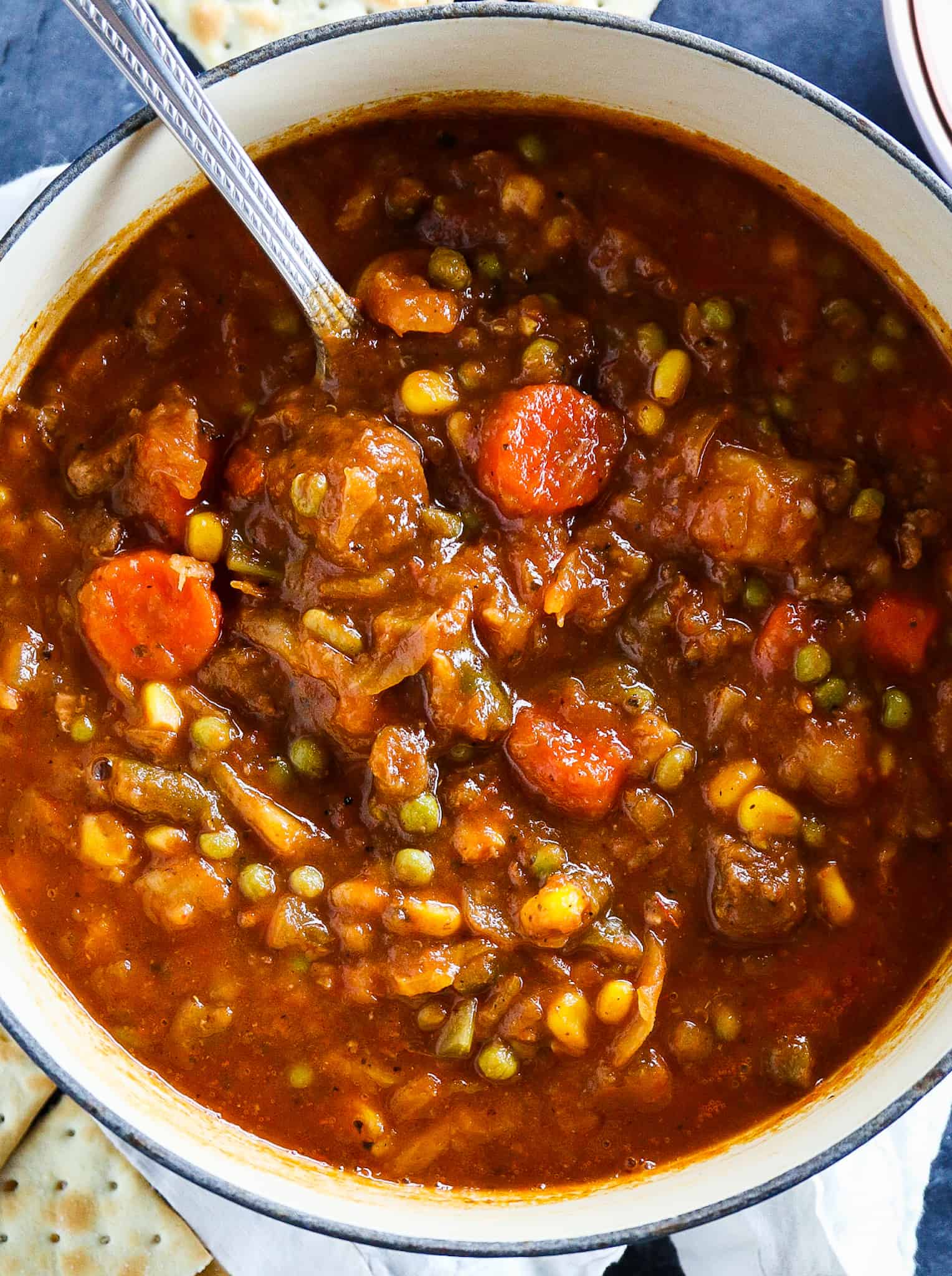 Zsa Zsa's Vegetable Beef Soup - Tipps in the Kitch